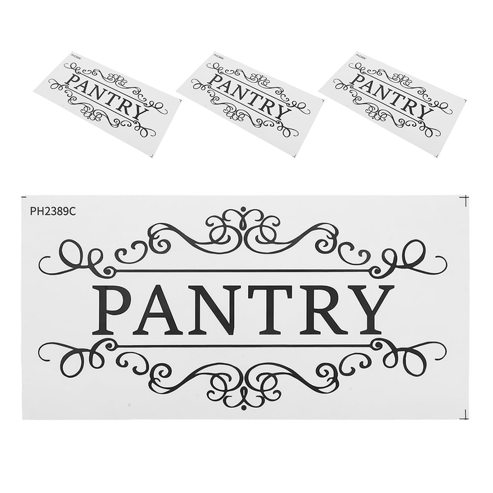 Click here for Operageca 4pcs Pantry Sign: Wall Sticker For Home... prices