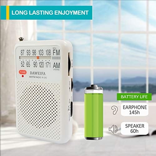 AM FM Radio portátil Mejor recepción Transistor Radio Radio de mayor d ...