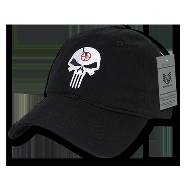 Rapiddominance Relaxed Graphic Cap with Punisher Skull, Black - Walmart.com