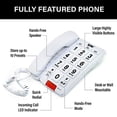 tyler Big Button Corded Phone, Speakerphone for Seniors, Landline with ...