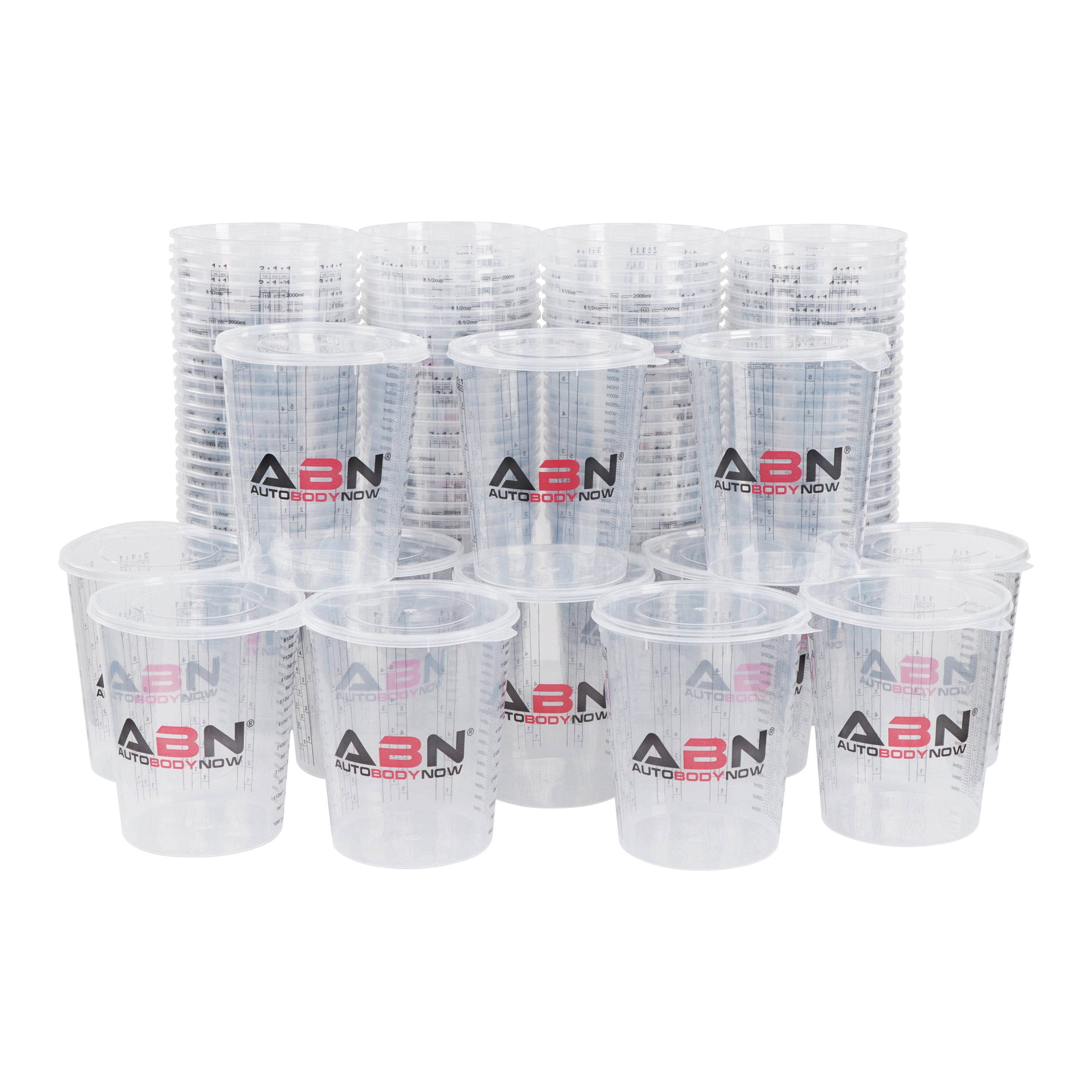 ABN Automotive Paint Mixing Cups 100pc 64oz Plastic Measuring Cups abn-automotive-paint-mixing-cups-100pc-64oz-plastic-measuring-cups