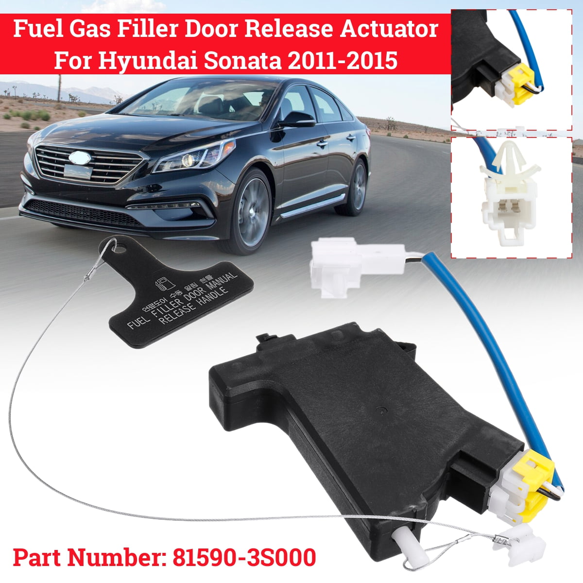 Fuel Gas Filler Door Opener Actuator Fit for Hyundai Sonata 2011-2015 ...