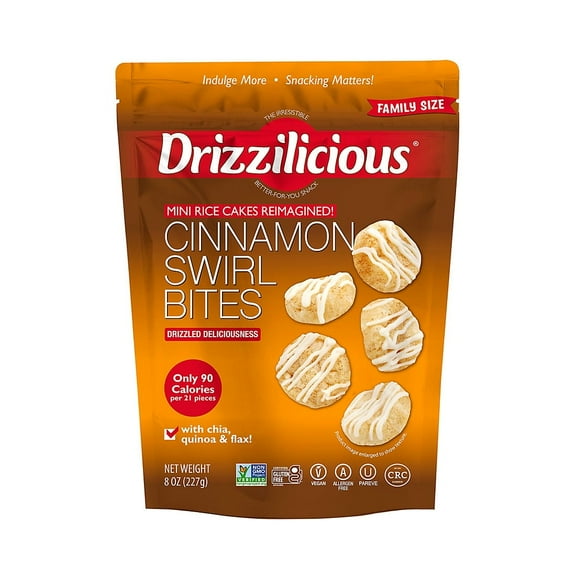 Drizzilicious Mini Rice Cake Bites Variety Pack, 32 Count, S'Mores ...
