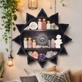 Crystal Shelf Display for Wall, Crystal Display Shelf Chakra Wooden ...