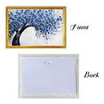 Aaheei – Blue Tree of Life Wall Art – Luxe Textured Floral Canvas Print ...