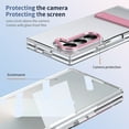 for Samsung Galaxy Z Fold 5 Case, Scratch Resistant Clear Glass Front ...