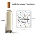 16 Sheets 8 Patterns Coated Paper Adhesive Sticker Wine Bottle Adhesive ...