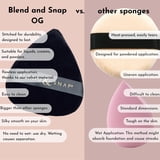 Blend and Snap, Makeup Sponge, Large Blending Puff, Soft Velvet Finish ...