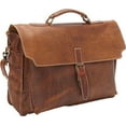 Sharo Soft Leather Laptop and iPad Brief and Messenger Bag - Walmart.com