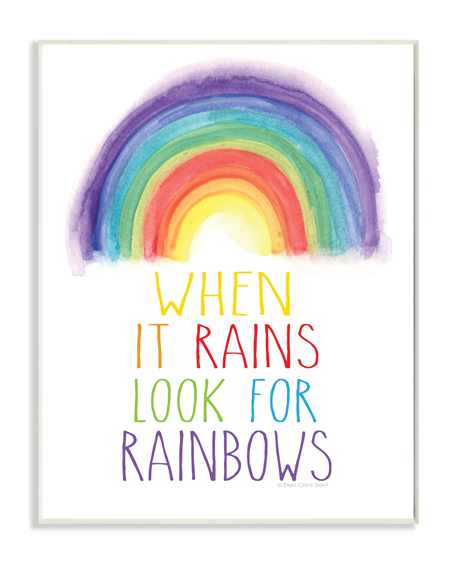 Rainbow baby gift Elephant gift rainbow gift bedroom wall plaque ...