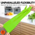 ...3 pairs of dishwashing gloves – reusable household, kitchen, long ...