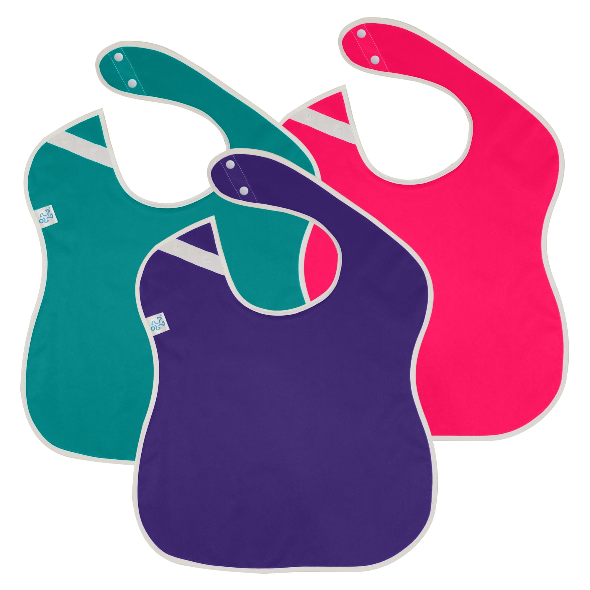 Toppy Toddler Large Waterproof Baby Bibs, Snap Buttons, Girls & Boys, 1 ...