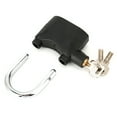 OTVIAP Black Anti-theft Security Padlock Waterproof Siren Alarm Lock ...