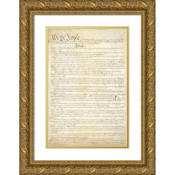 Constitutional Convention 13x18 Gold Ornate Wood Framed with Double ...