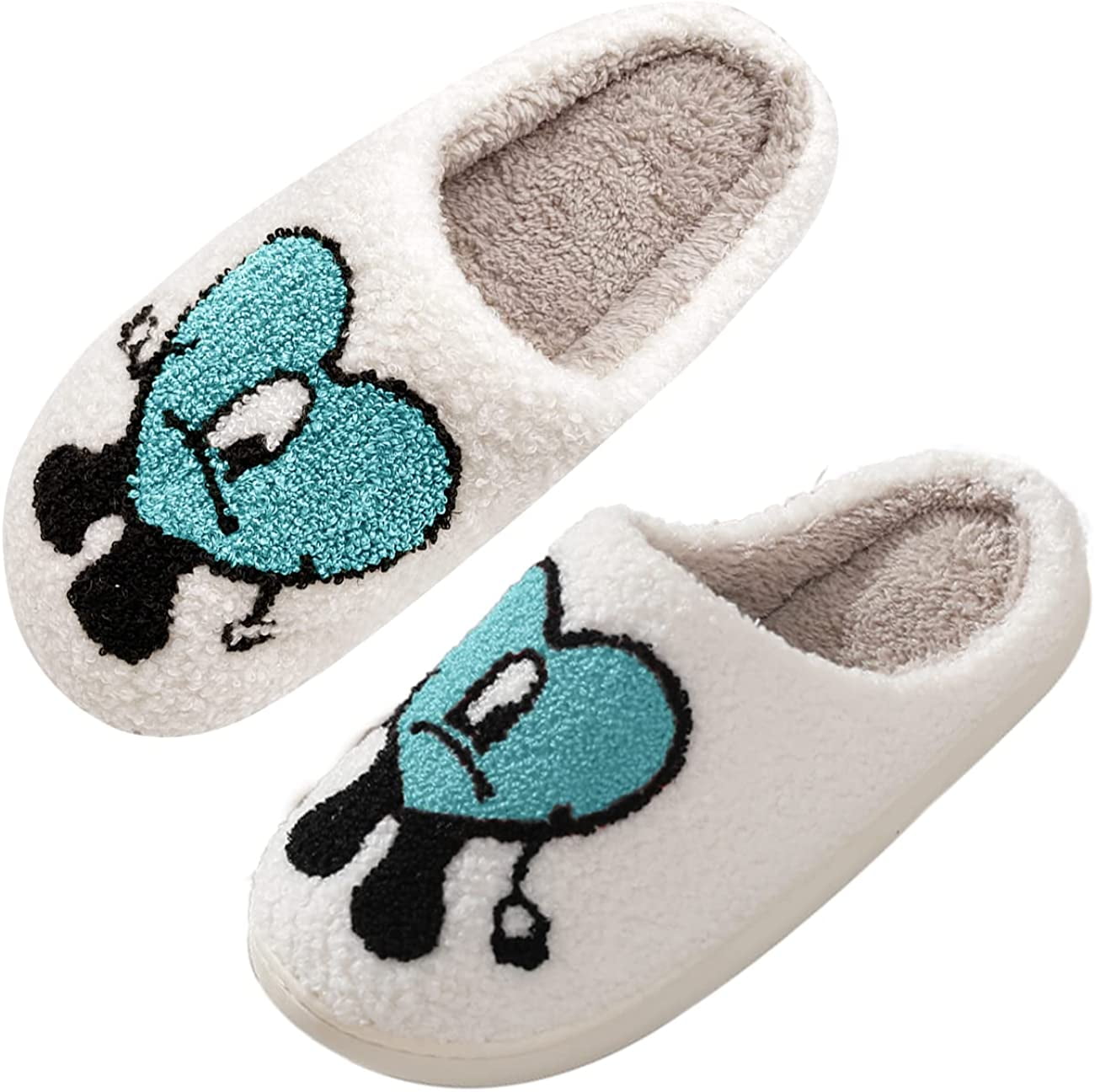 LAKIDAY The Cute Bad Bunny Slippers Perfect Bad Bunny Slippers for ...