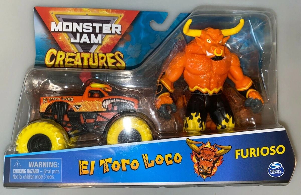 Monster Jam Creatures 2-Pack El Toro Loco & Furioso 2021 New Sealed 1: ...
