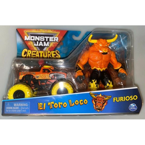 Monster Jam Creatures 2-Pack El Toro Loco & Furioso 2021 New Sealed 1: ...