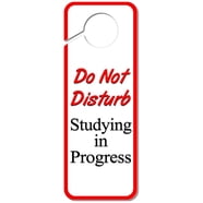 Shhhh Testing in Progress Teal Stripes Plastic Door Knob Hanger Sign ...