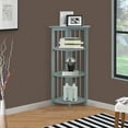 Springg Mission 4-Shelf Corner Folding Bookcase, Slate Gray - Walmart.com
