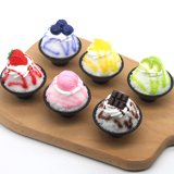 Skindy Ornamental Mini Dollhouse Ice Cream - Realistic PVC Ice Cream ...