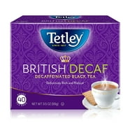 Tetley British Blend Decaffeinated Black Tea, 40 Tea Bags, Zero Calorie ...