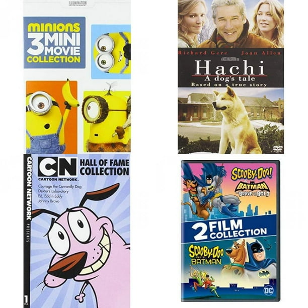 Children's 4 Pack DVD Bundle: Minions: 3 Mini-Movie Collection, Hachi ...