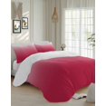 4 Piece Duvet Cover Set Full, Red Gradient Soft Breathable Bedding Set ...