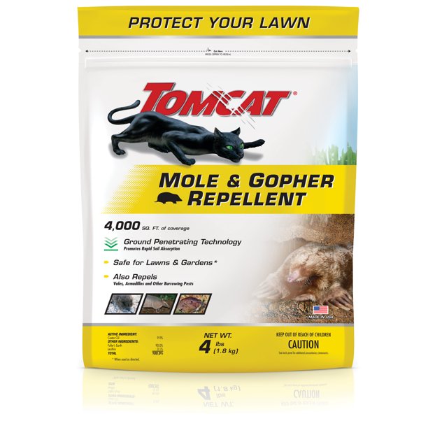Tomcat Mole And Gopher Repellent Granules Safe For Lawn And Garden Formulated With Castor Oil 4