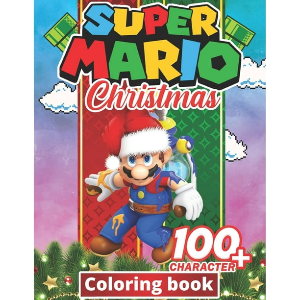 Christmas Mario Coloring Pages