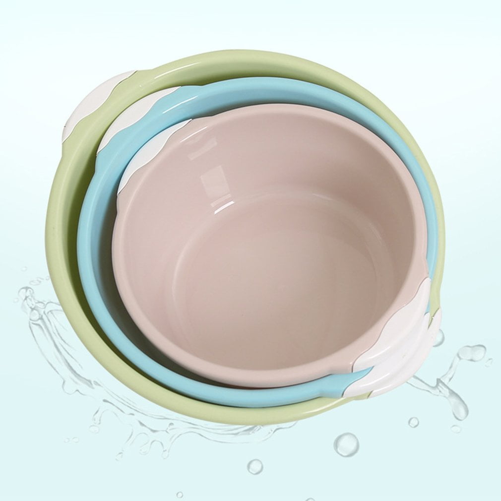 Household washbasin plastic basin small thick round dish sink wash ...