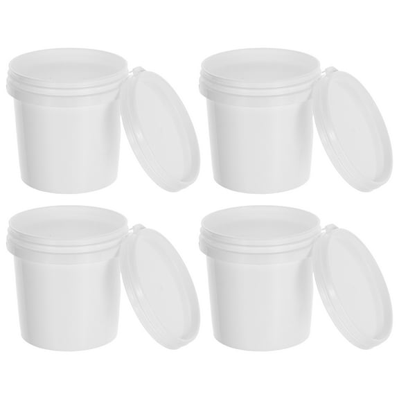 Dusknt 5L Plastic Bucket with Lid 5 Liter Sealed Round Container with ...