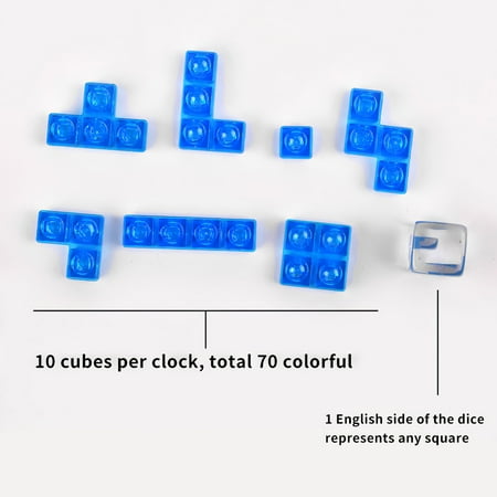 Plastic Blocks Puzzle Brain Teasers Toy Tangram Jigsaw Intelligence ...