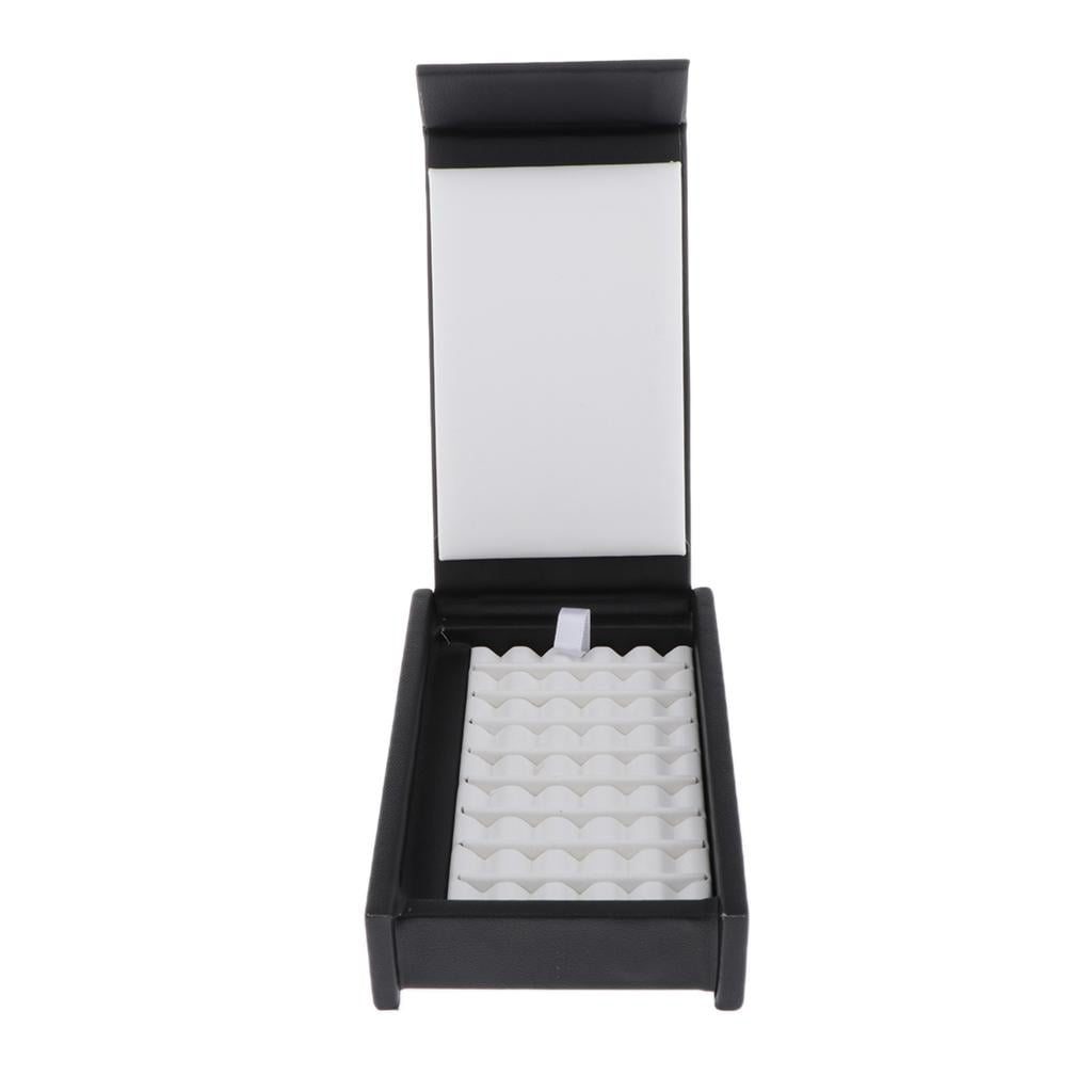 PU Box w/ Cover Gemstone Box Gem Storage Case Organizer 3 3 - Walmart.com