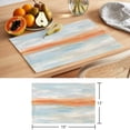 Burnt Orange Sunset Placemats Set of 12 Modern Abstract Art Seaside ...