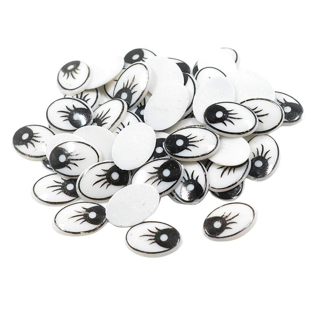 60 Piezas de Ojos de Seguridad de Plástico, Ojos Ovalados, Adornos ...