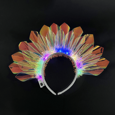 Light up Headband with Color Change Led Headband Led Face Jewelry Glow ...