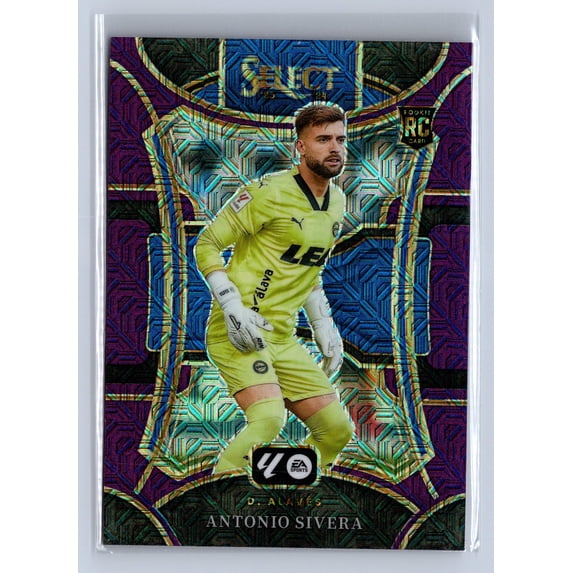 2023 Panini Select La Liga Mezzanine Antonio Sivera #129 Purple Mojo RC ...