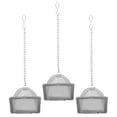 3Pcs Hanging Loose Tea Infusers Practical Tea Strainers Stainless Steel ...