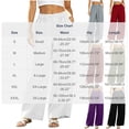 Abomasnow Women's Cotton Pants Elastic High Waist Drawstring Wide Leg ...