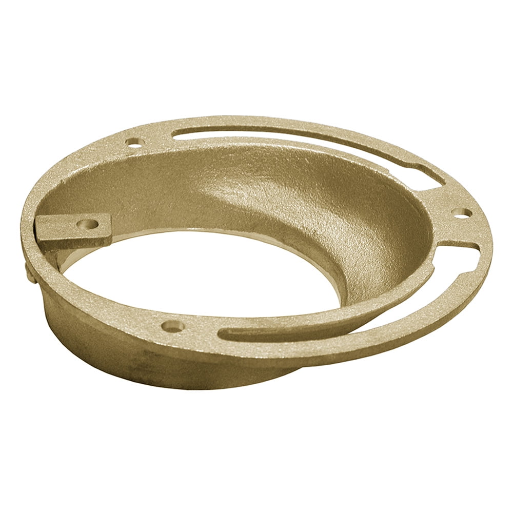 4" x 2" Brass Four Way Offset Closet Flange,PartNo C49421 JonesStephens ...
