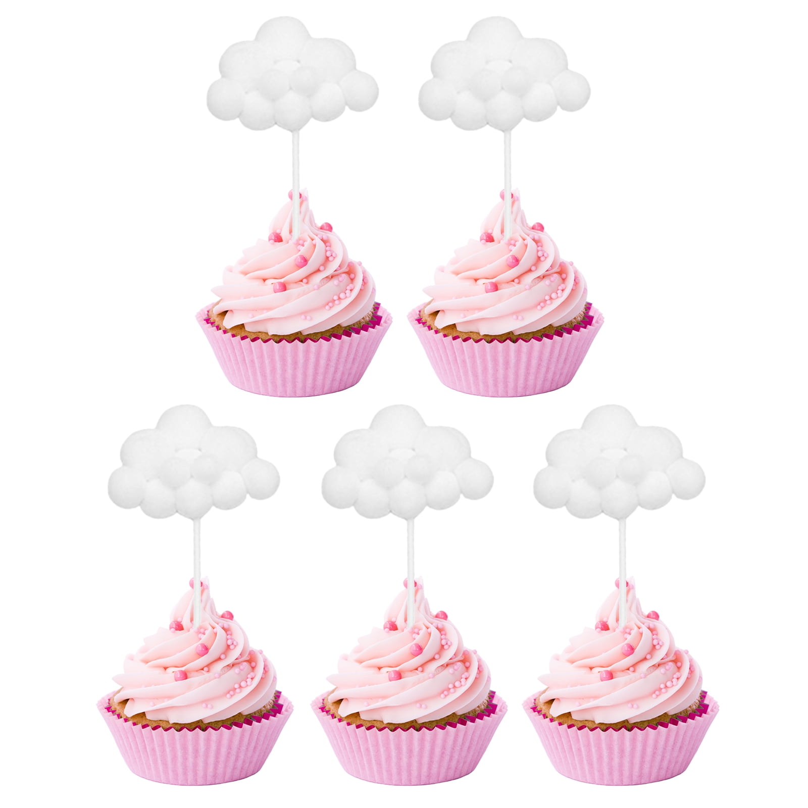 Cupcake Cake Topper Picks Pick Cloud Party Clouds Kids Baby Shower ...