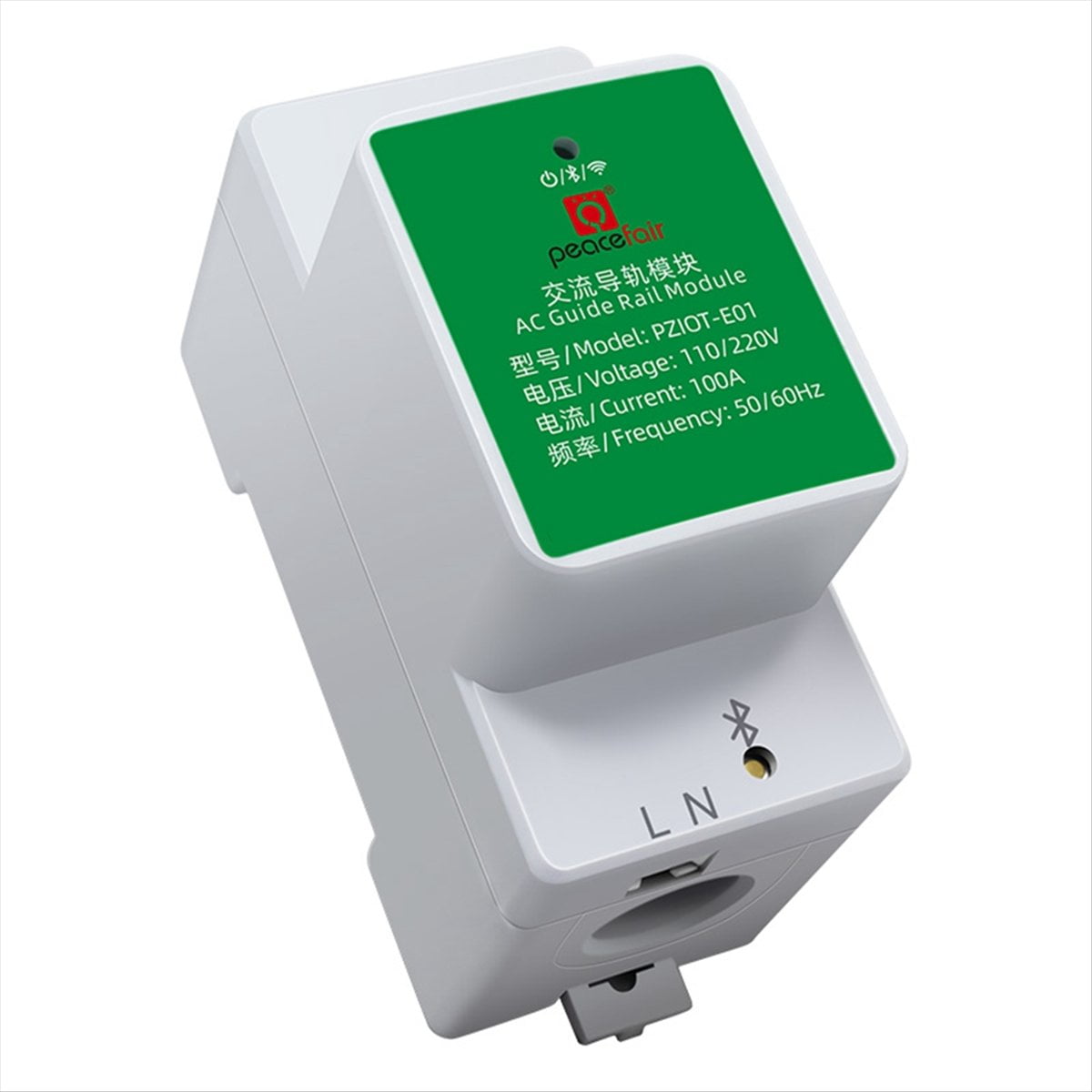 Tuya Energy Meter Single Phase AC Din Rail Module Wifi Smart KWh Power ...