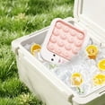 16-Cavity Silicone Ice Cube Tray with Lid, Small Round Ice Ball Maker ...