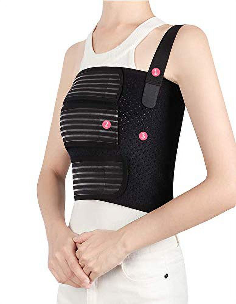 Rib Brace Broken Rib Belt, Chest Brace Elastic Rib Support Brace for ...