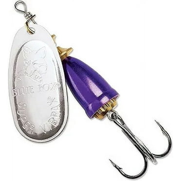Blue Fox Classic Vibrax Spinner 3/8 Oz Red Tipped/Silver Flake - 60-40 ...