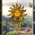 Acrylic Sunflower Suncatcher Hanging Decoration Yellow Ghost Shape for ...