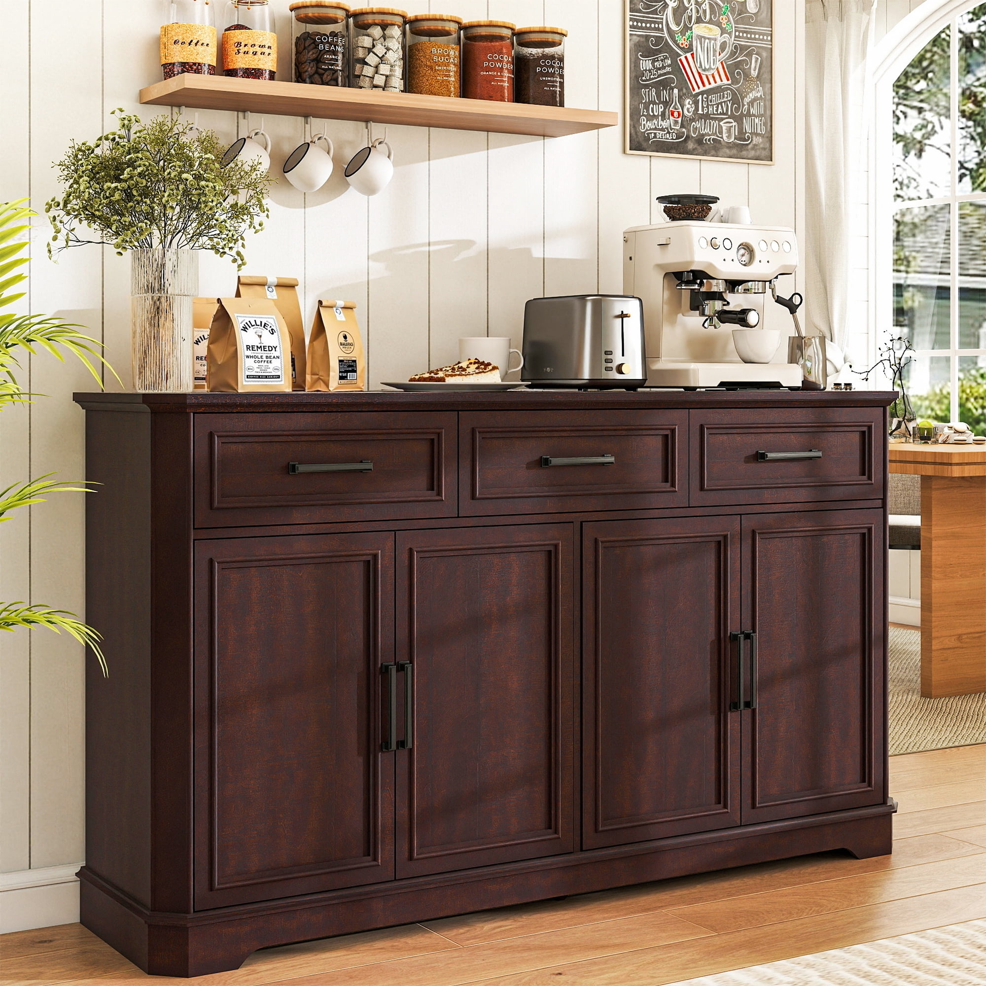 Click here for Fiakoa 64 Farmhouse Buffet Cabinet With Charging S... prices