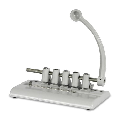 Master Products Adjustable 5-hole Punch 5 Punch Head(s) - 40 Sheet ...