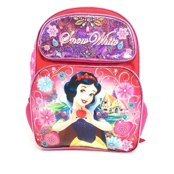 Disney Princess Snow White 16" Shine Pink Color Large Backpack ...