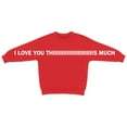 I Love You This Much Boys Sweatshirt Long Sleeve Creative Hug Design ...